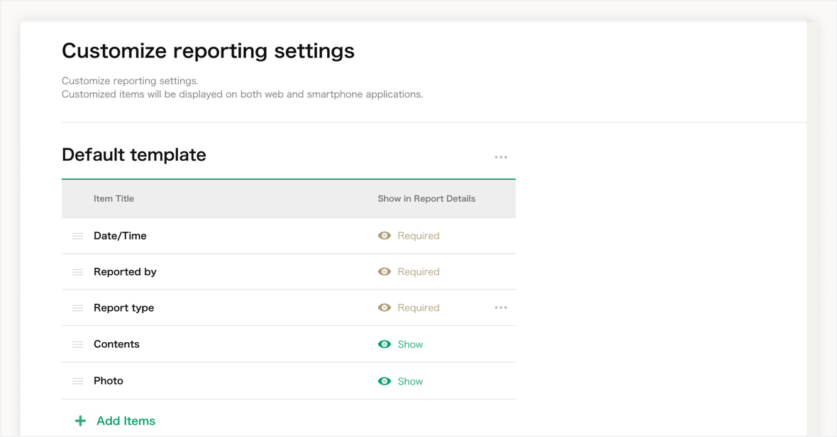 Customization function | KANNA