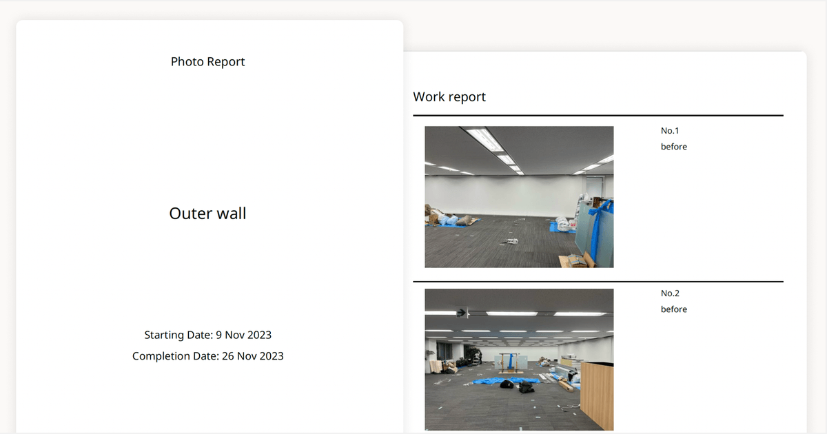 Photo report creation | KANNA