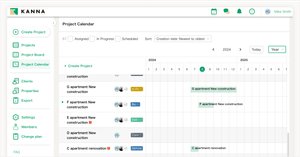 Process chart/Gantt chart | KANNA