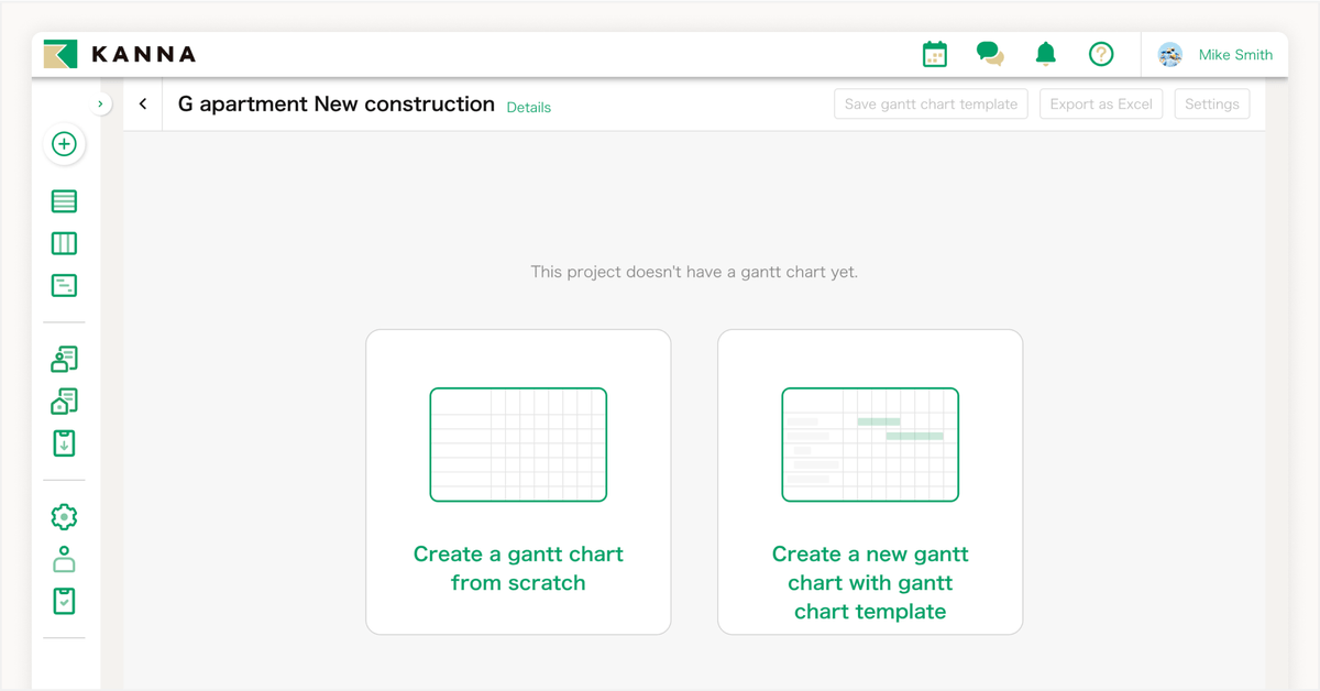 Process chart/Gantt chart | KANNA